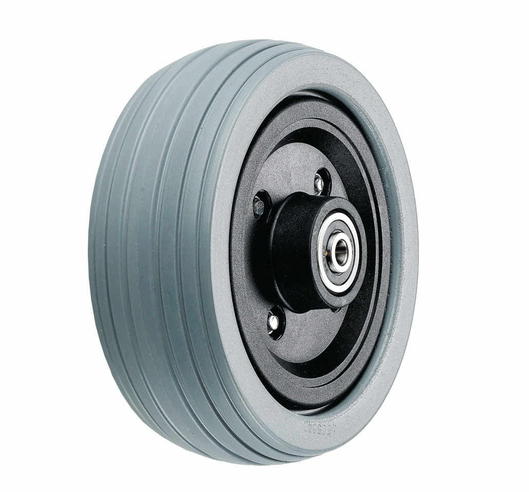 WCC0053 – Primo 6″ x 2″ Castor Wheel, with Grey PU Solid Tyre – Rex Imports