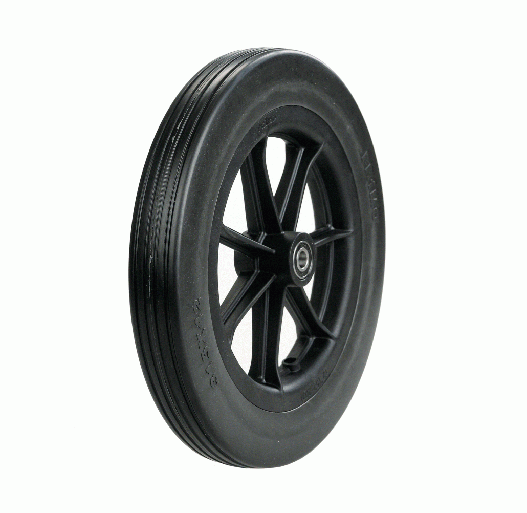 WCC955 – Wheel 12-1/2 X 1.50 With Solid PU Tyre, Black. Primo Brand ...