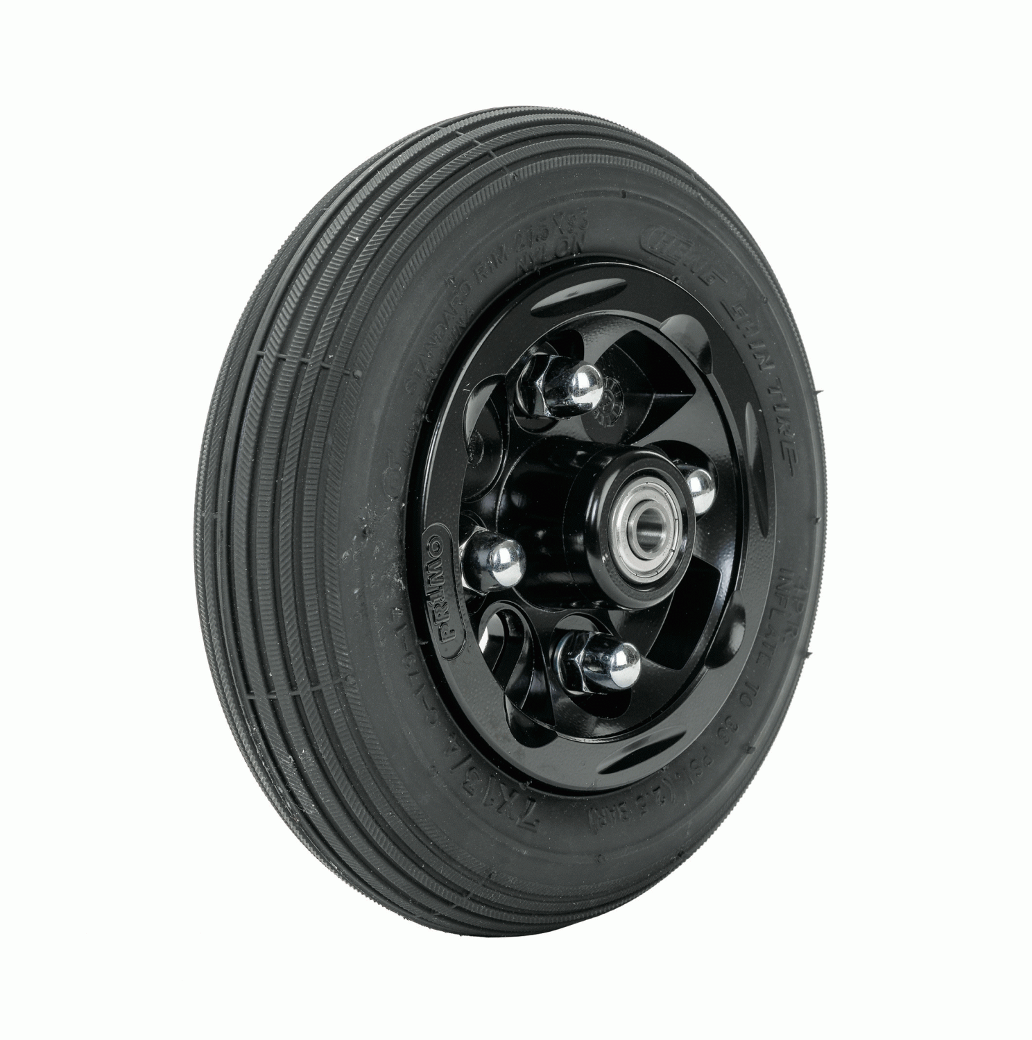 WCC006BAFB – 7 x 1-3/4 Primo Alloy Castor Wheel, Black. Complete with ...