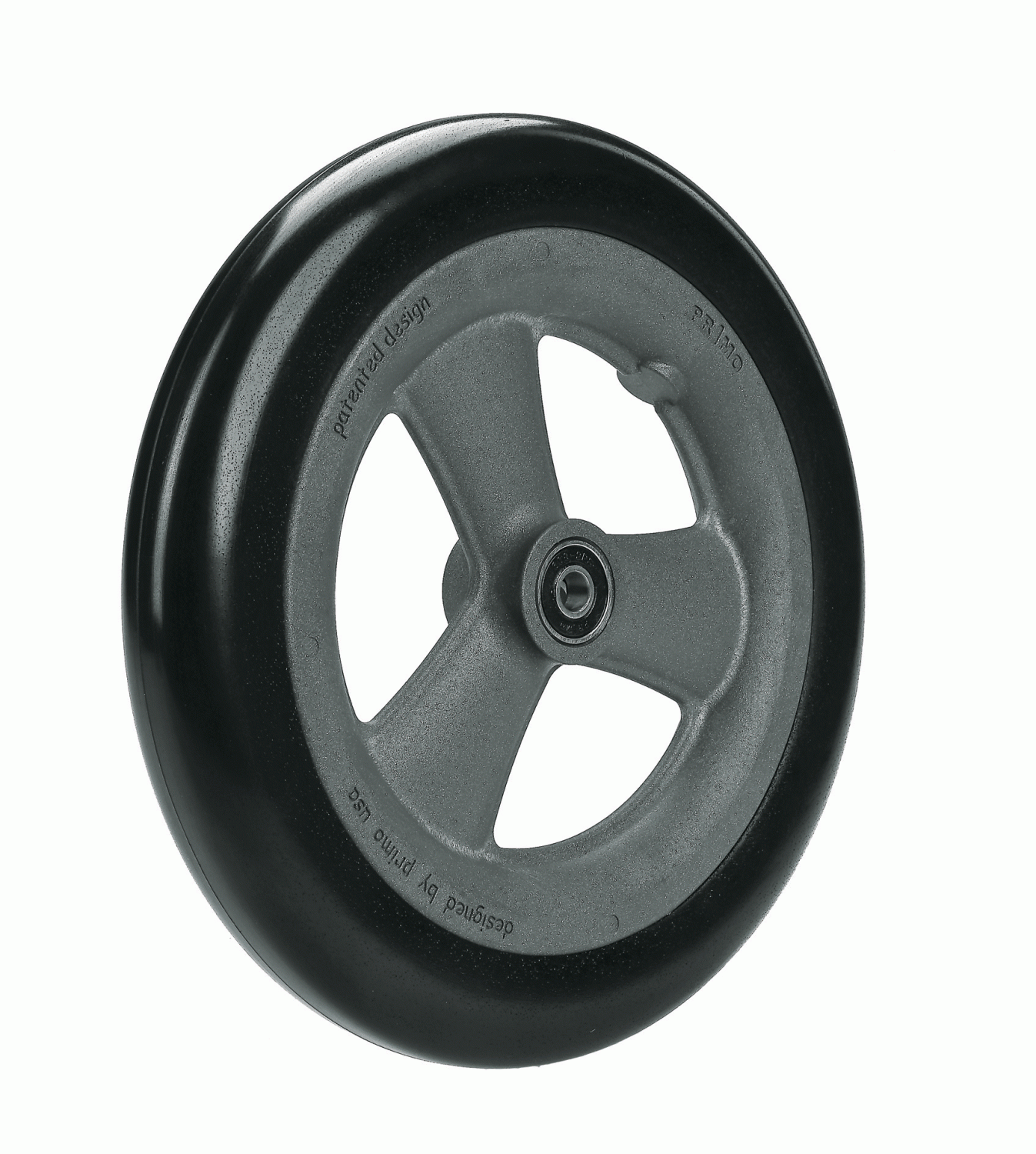 WCC007A – 8″ X 1″ (198.6mm x 28mm) Primo Castor Wheel, Black with Black ...
